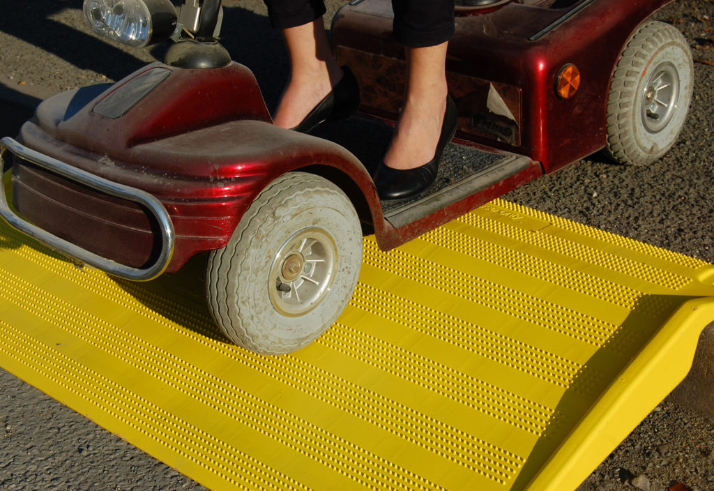 SafeKerb ramp in use | Odyssey Barricade Services